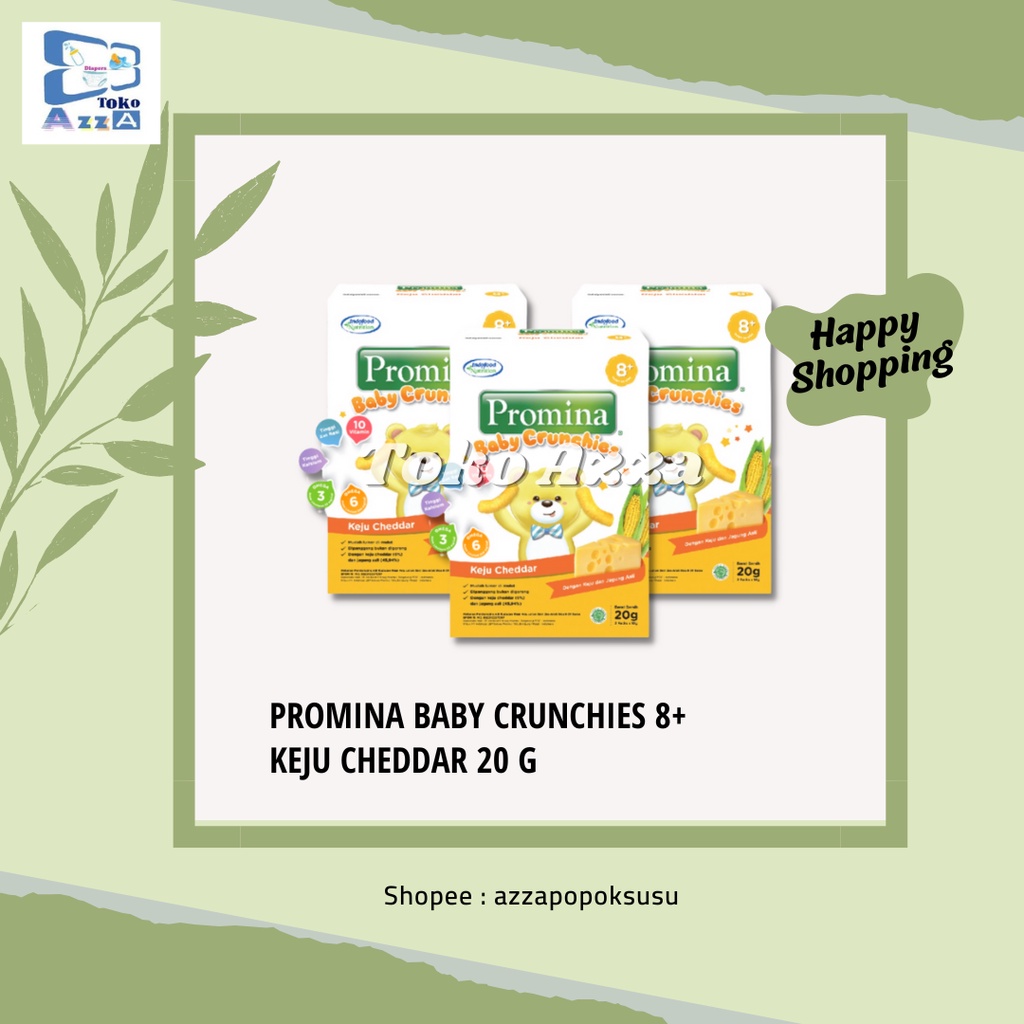 Jual PROMINA BABY CRUNCHIES KEJU CHEDDAR 20 G | Shopee Indonesia