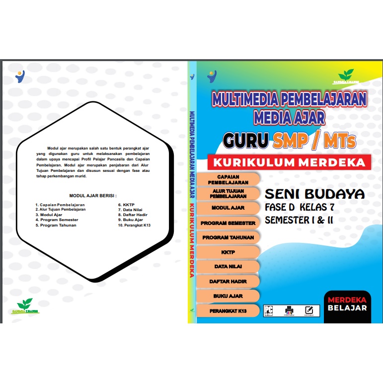 Jual CD Modul Ajar Kurikulum Merdeka SENI BUDAYA SMP/ MTs Kelas VII ...
