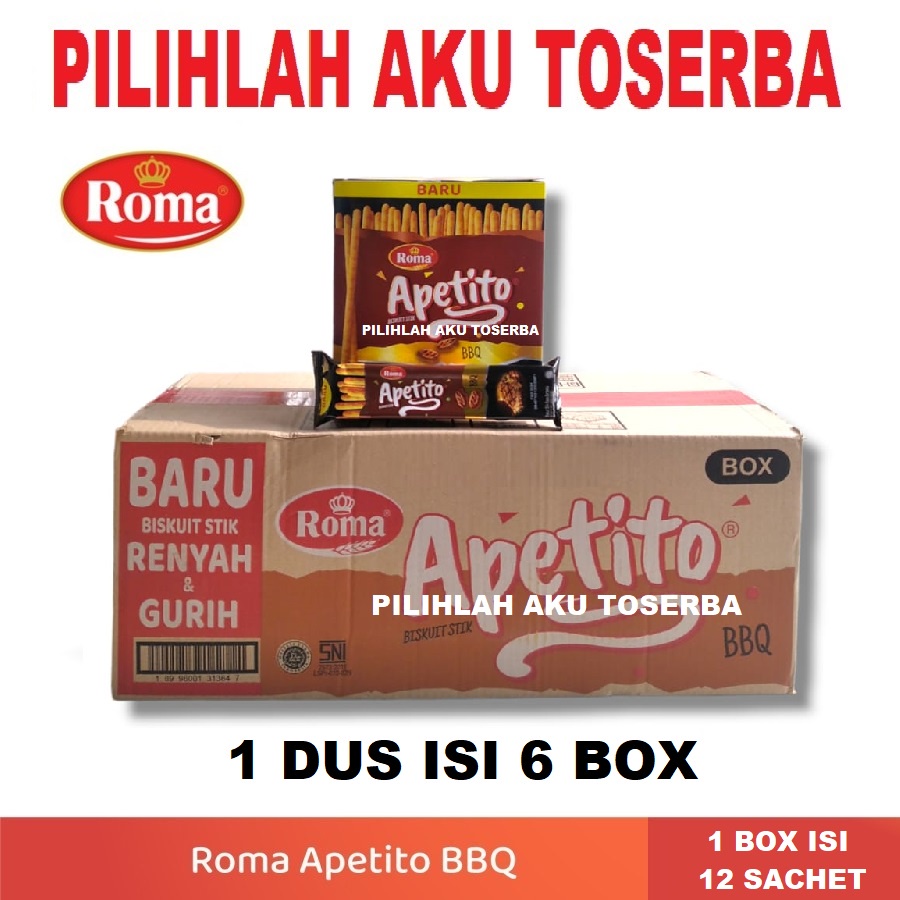 Jual Biskuit Roma APETITO BBQ Box - ( HARGA 1 DUS ) | Shopee Indonesia