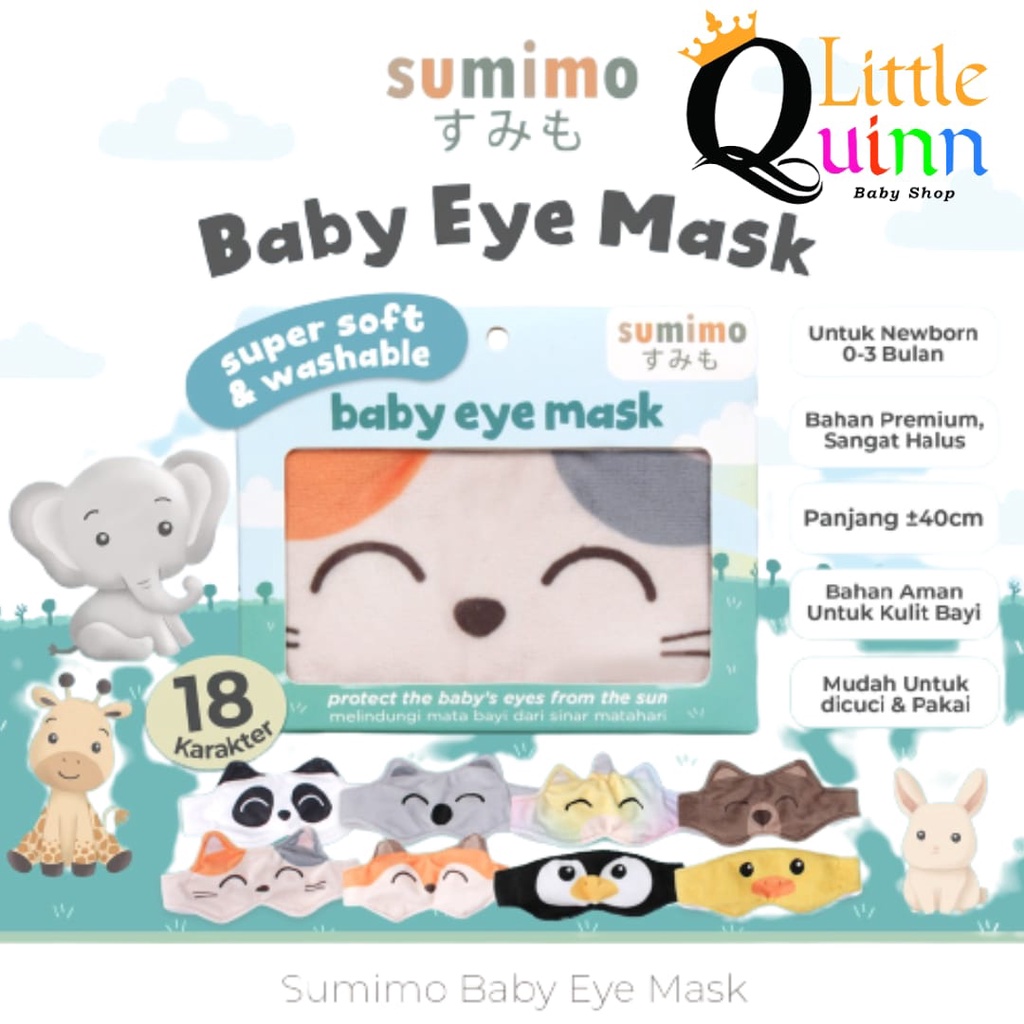 Jual Sumimo Baby Eye Mask / Sumimo Penutup mata bayi | Shopee Indonesia