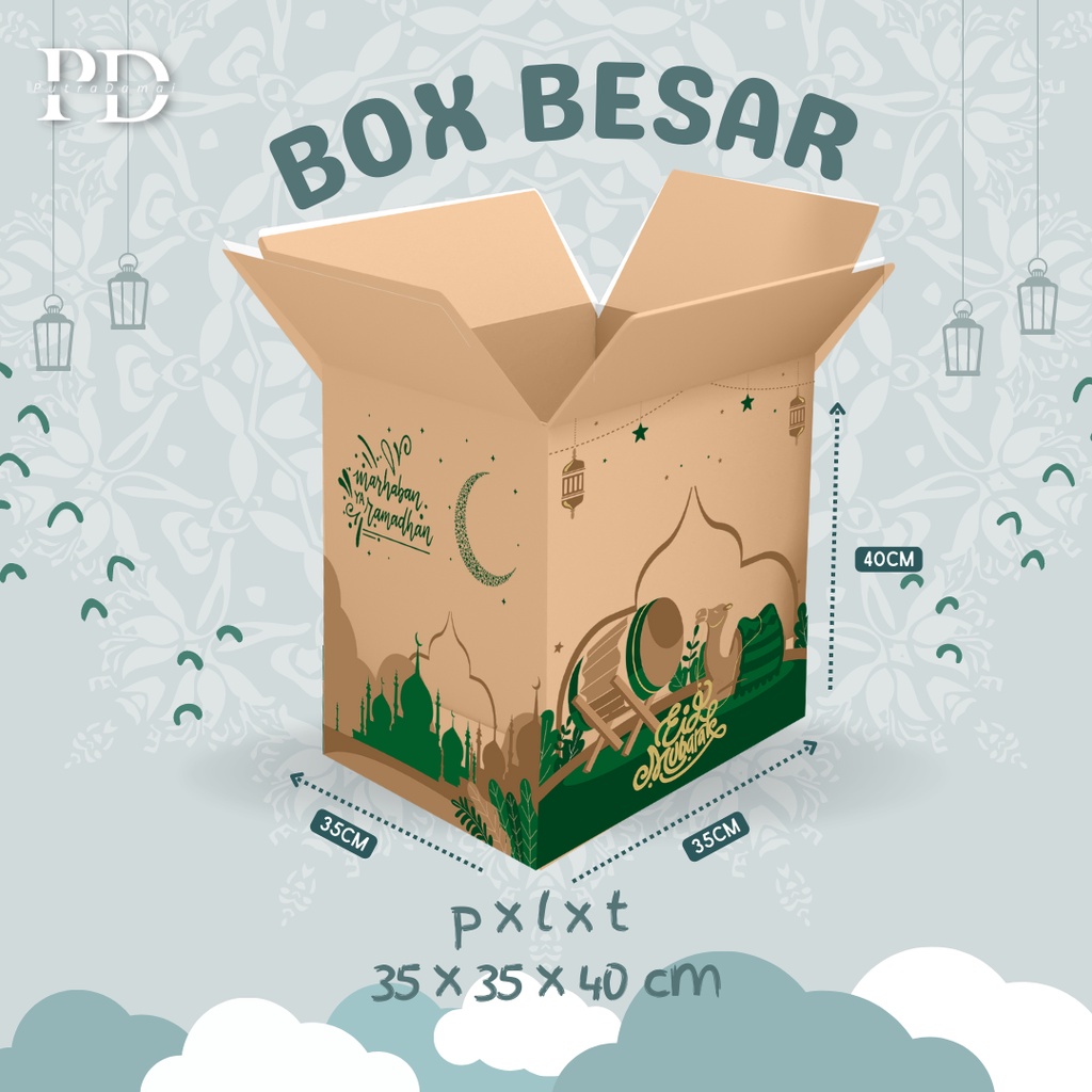 Jual BOX BESAR Besar Kardus / Box Tas Lebaran / Box Parcel / Dus Idul ...