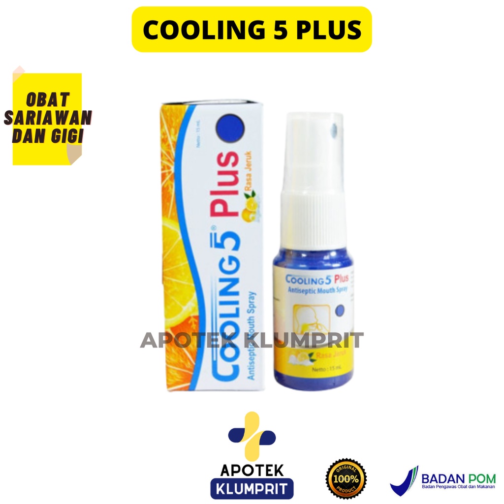 Jual Cooling 5 Plus Orange 15 ml / Cooling 5 Mouth Spray / Anti Bau ...