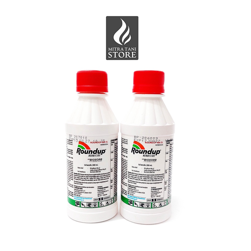 Jual Roundup Biosorb 486 SL Herbisida Sistemik 200ml | Shopee Indonesia