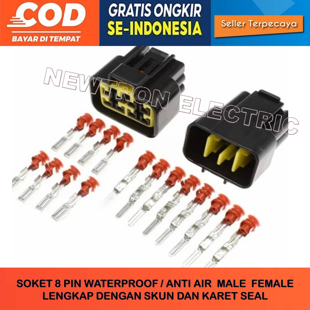 Jual SOKET 8 PIN FURUKAWA WATERPROOF ANTI AIR SOCKET FURUKAWA | Shopee ...