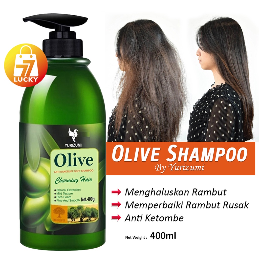 Jual LUCKY77 - [ COD ] Shampoo Zaitun OLIVE Extract Hair Threatment Anti Ketombe /Dandruff ...