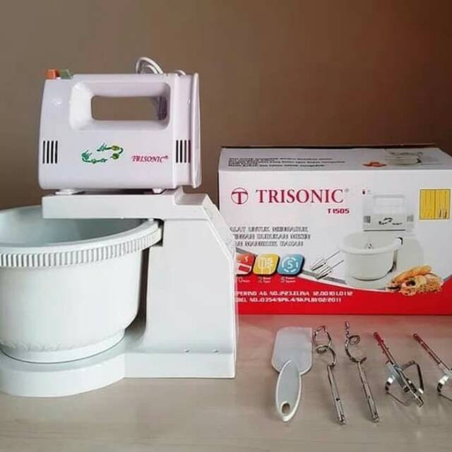 Jual STAND MIXER TRISONIC T-1505 MIXER DUDUK MIXER MANGKOK MIXER ...