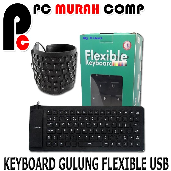 Jual Keyboard Mini Flexible Keyboard Gulung USB | Shopee Indonesia