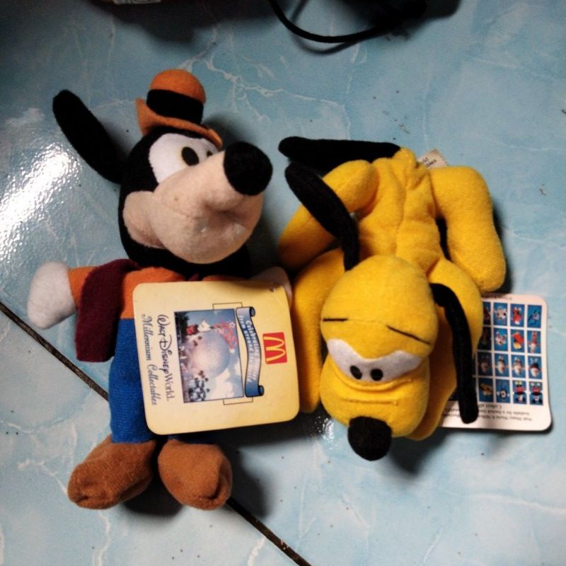 Jual boneka kecil Disney mcd goofy Pluto guguk anjing Mickey mouse ...
