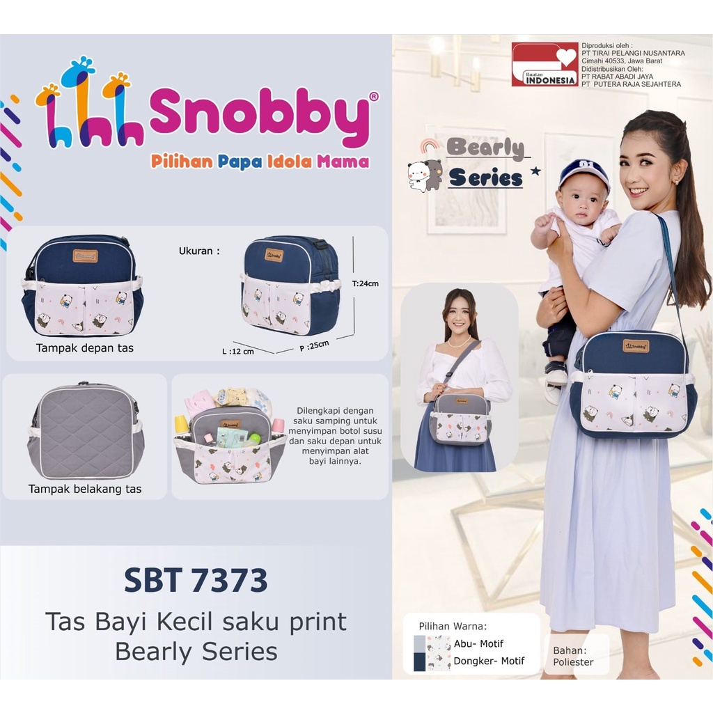 Jual Snobby Tas Bayi Kecil Saku Print Bearly Series | Shopee Indonesia