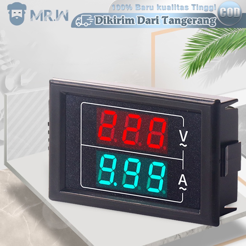 Jual AC60-500V 0-100A Voltmeter Ammeter LED Dual Display Tegangan ...