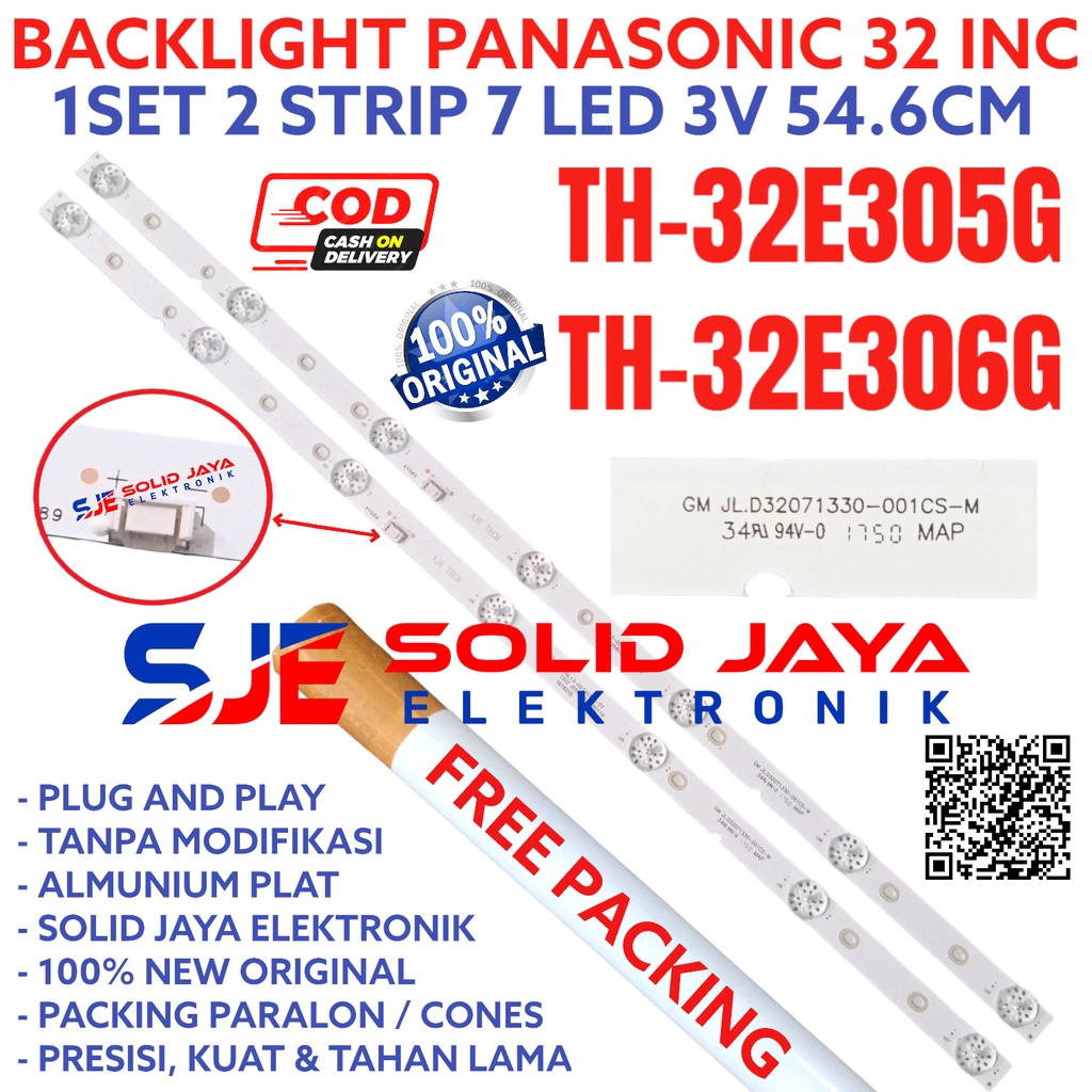 Jual BACKLIGHT TV LED PANASONIC 32 INC TH 32E305 32E306 TH-32E305G TH-32E306G LAMPU BL 7K ...
