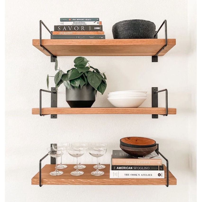 Jual RAK DINDING MINIMALIS KAYU SOLID INDUSTRIAL AMBALAN | Shopee Indonesia