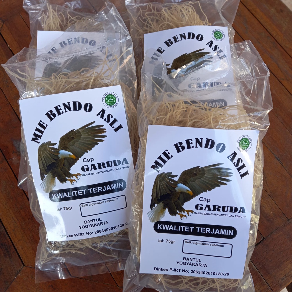 Jual MIE LETHEK Asli BENDO Cap GARUDA 75gram | Shopee Indonesia