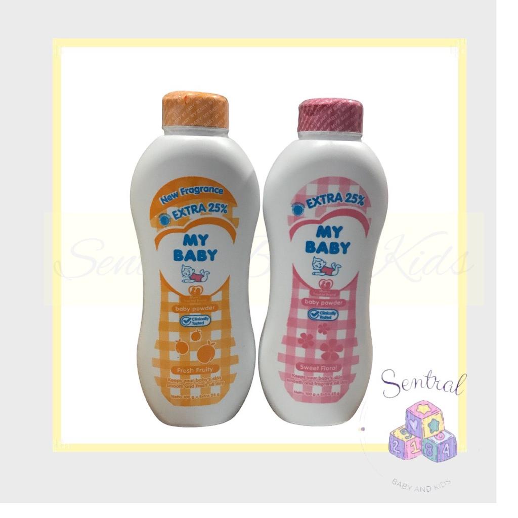 Jual My Baby Baby Powder Fresh Fruity & Sweet Floral Extra 25% 100gr ...