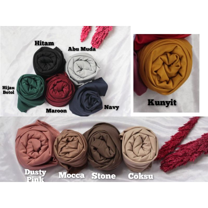 Jual PROMO Hijab!!! Jilbab Instan Kerudung Polos Bergo Basic Zaida ...