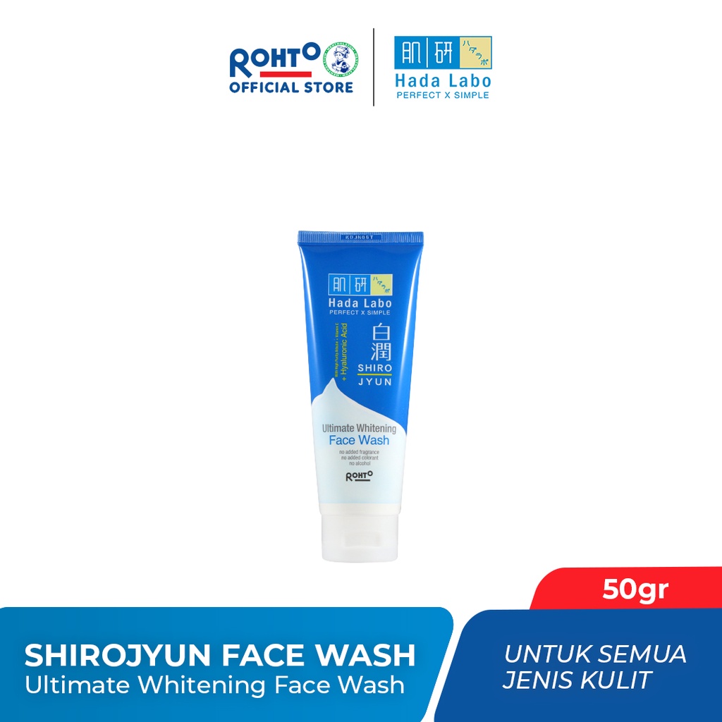 Jual Hada Labo Shirojyun Ultimate Whitening Face Wash 50gr Removes