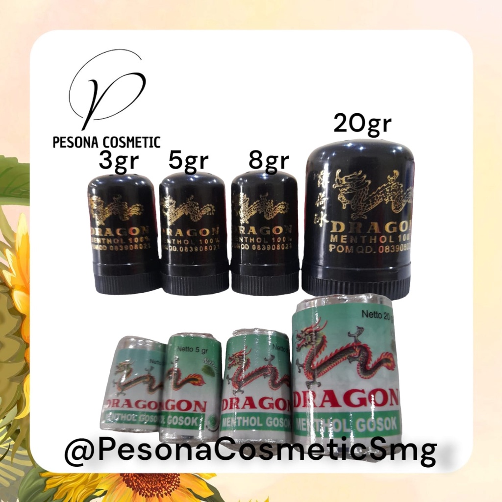 Jual DRAGON MENTHOL MENTOL 100% / PO PENG DRAGON / POK PENG HITAM ...