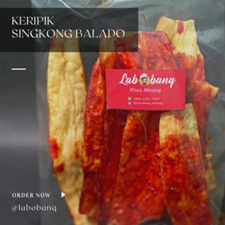 Jual KERIPIK BALADO PANJANG/KERIPIK SINGKONG BALADO KHAS PADANG ...