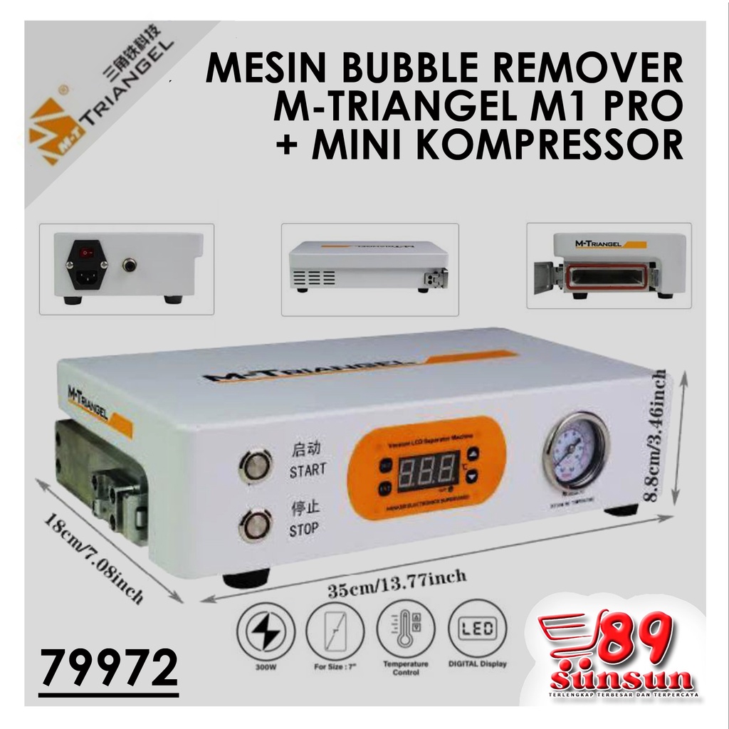 Jual MESIN BUBBLE REMOVER M-TRIANGEL M1 PRO + MINI KOMPRESSOR | Shopee ...