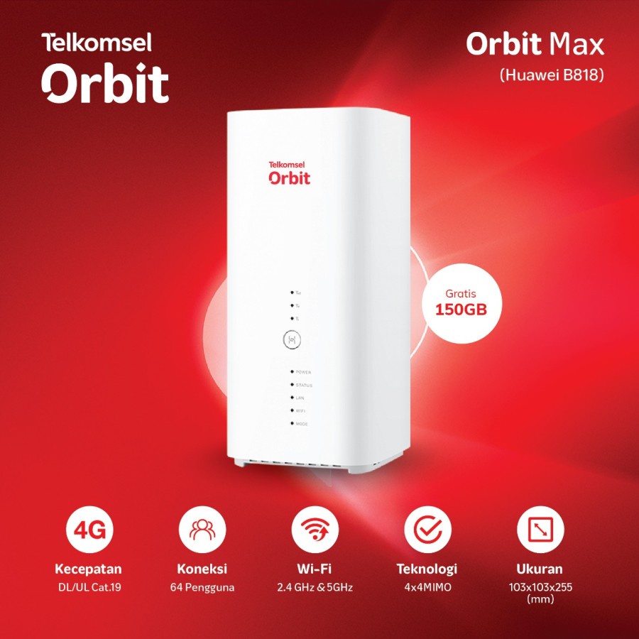 Jual Telkomsel Orbit Max B818-263 | Shopee Indonesia