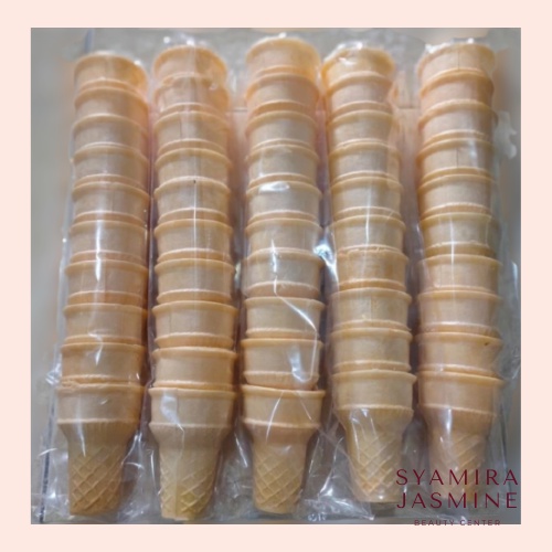 Jual Cone Ice Cream Cup Cone es krim Kerupuk MCD, Kerucut dan Cone Ikan ...
