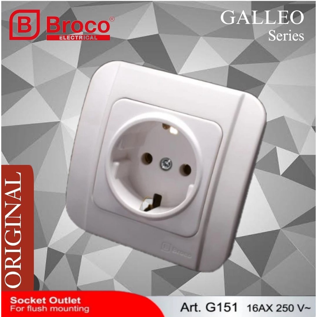 Jual Broco G-151 Original Stop Kontak Galleo / Stop Kontak Broco Galleo ...