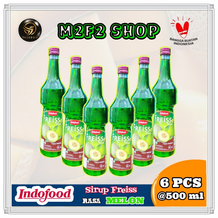 Jual Sirop | Sirup Manis Indofood FREISS Rasa Melon - 500 ml (Kemasan 6 ...