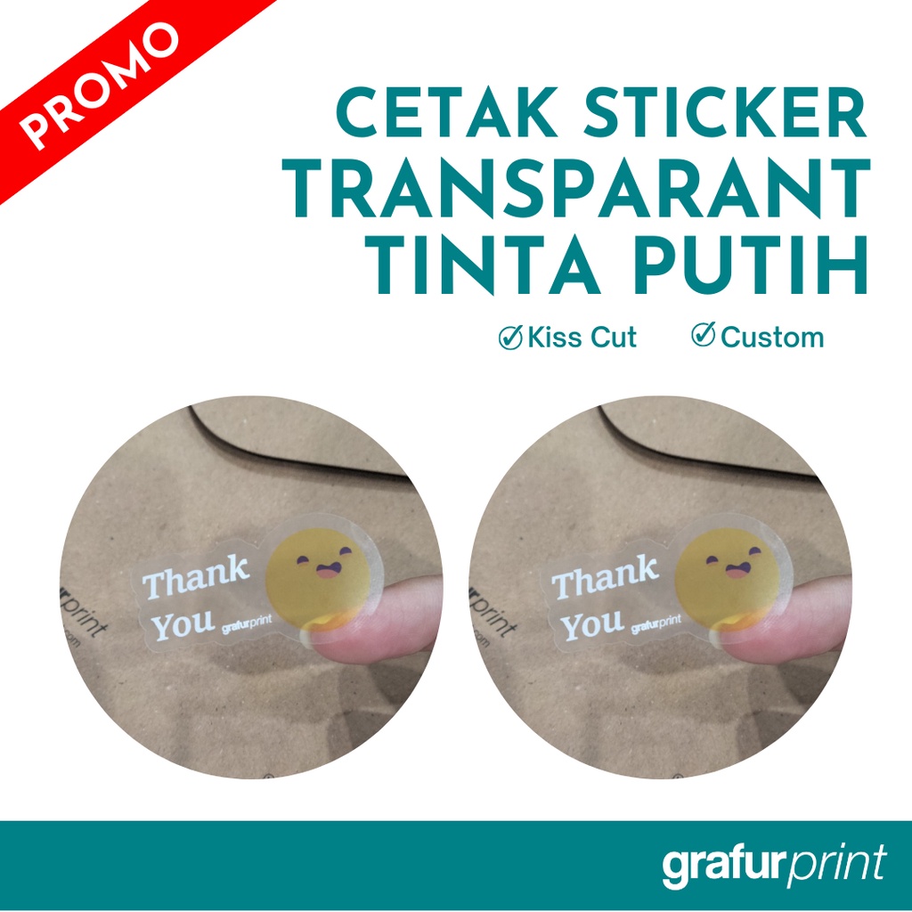 Jual CETAK STIKER TRANSPARAN TINTA PUTIH + CUTTING KISS CUT | Shopee ...