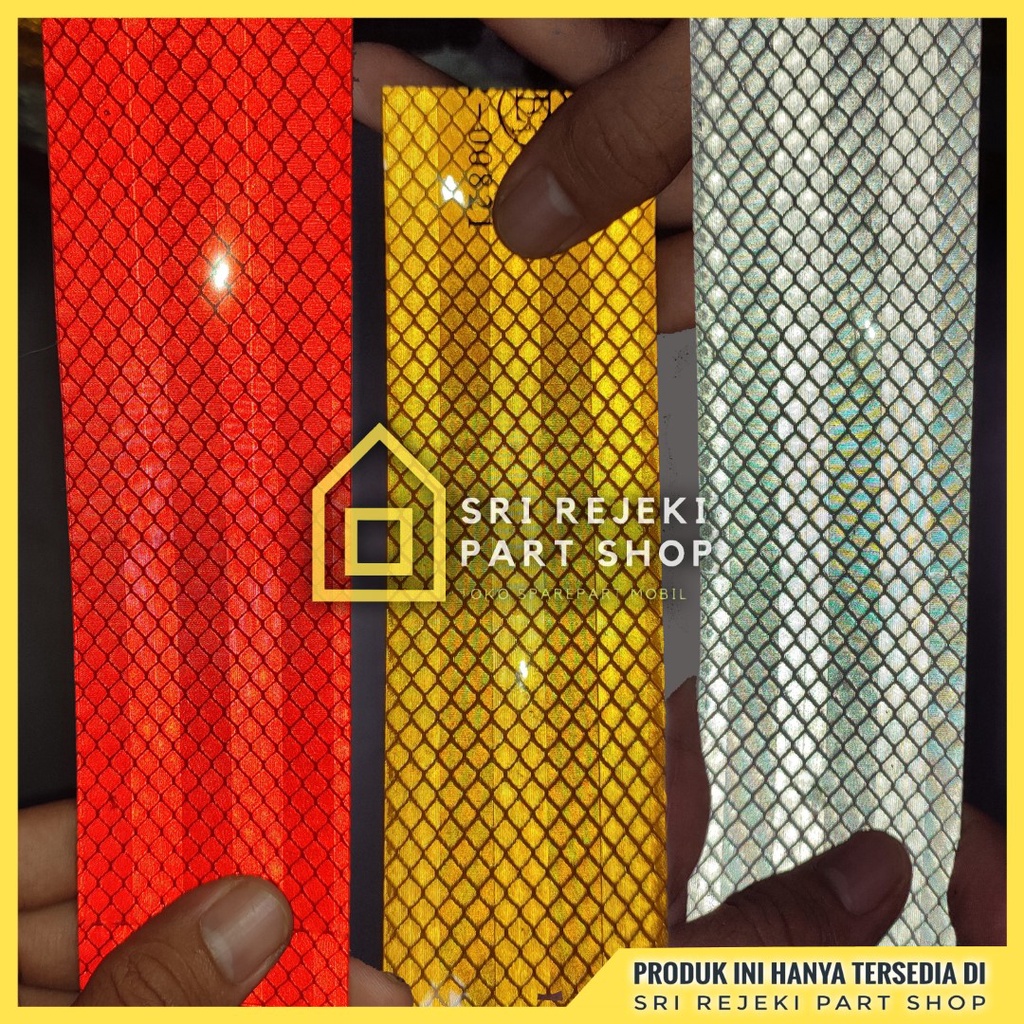 Jual Sticker Reflektor Eceran 120 Cm 1,2 Meter 100 Cm 1 M 60 Cm 10 Cm ...