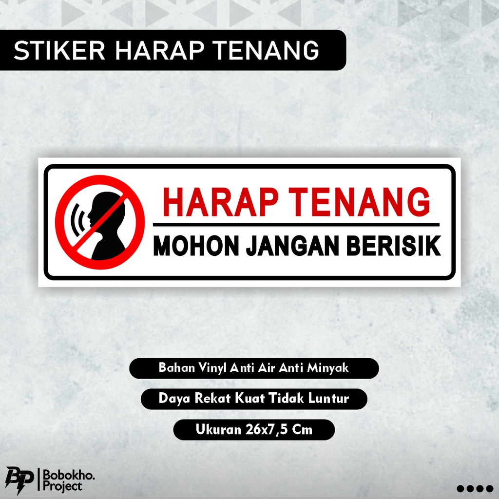 Jual stiker Harap Tenang Jangan Berisik / sticker keep silence | Shopee ... Jual stiker Harap Tenang Jangan Berisik / sticker keep silence | Shopee ...