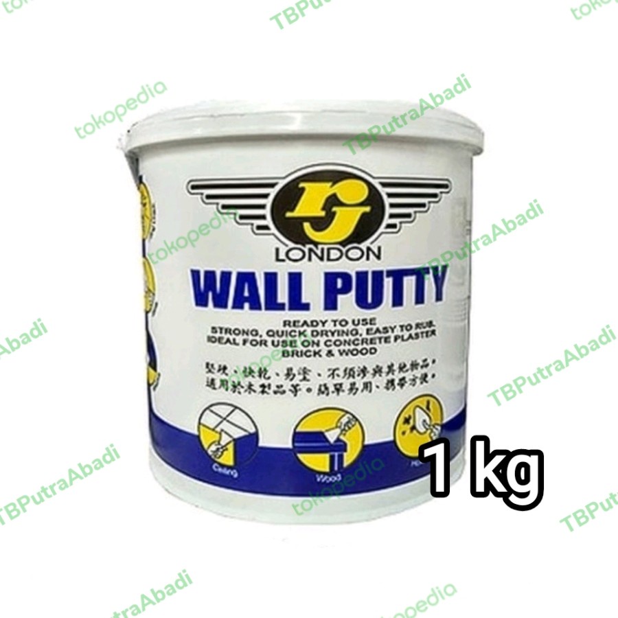 Jual Dempul Tembok RJ 1 kg Dempul Kayu Dempul Serba Guna RJ London ...