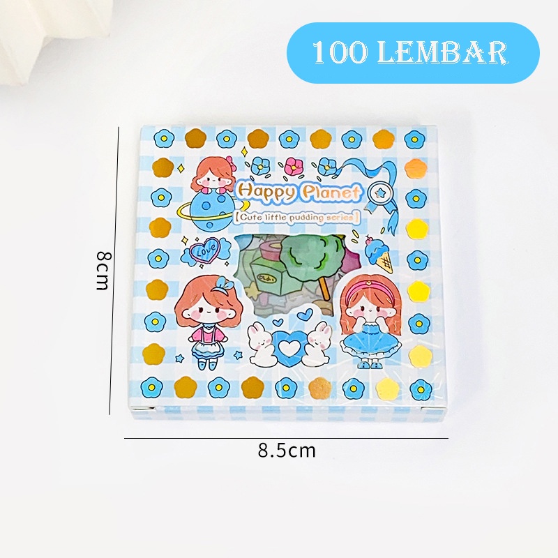 Jual 1 SET 100 LEMBAR STICKER MOTIF GADIS CANTIK / STICKER TEMPEL ...