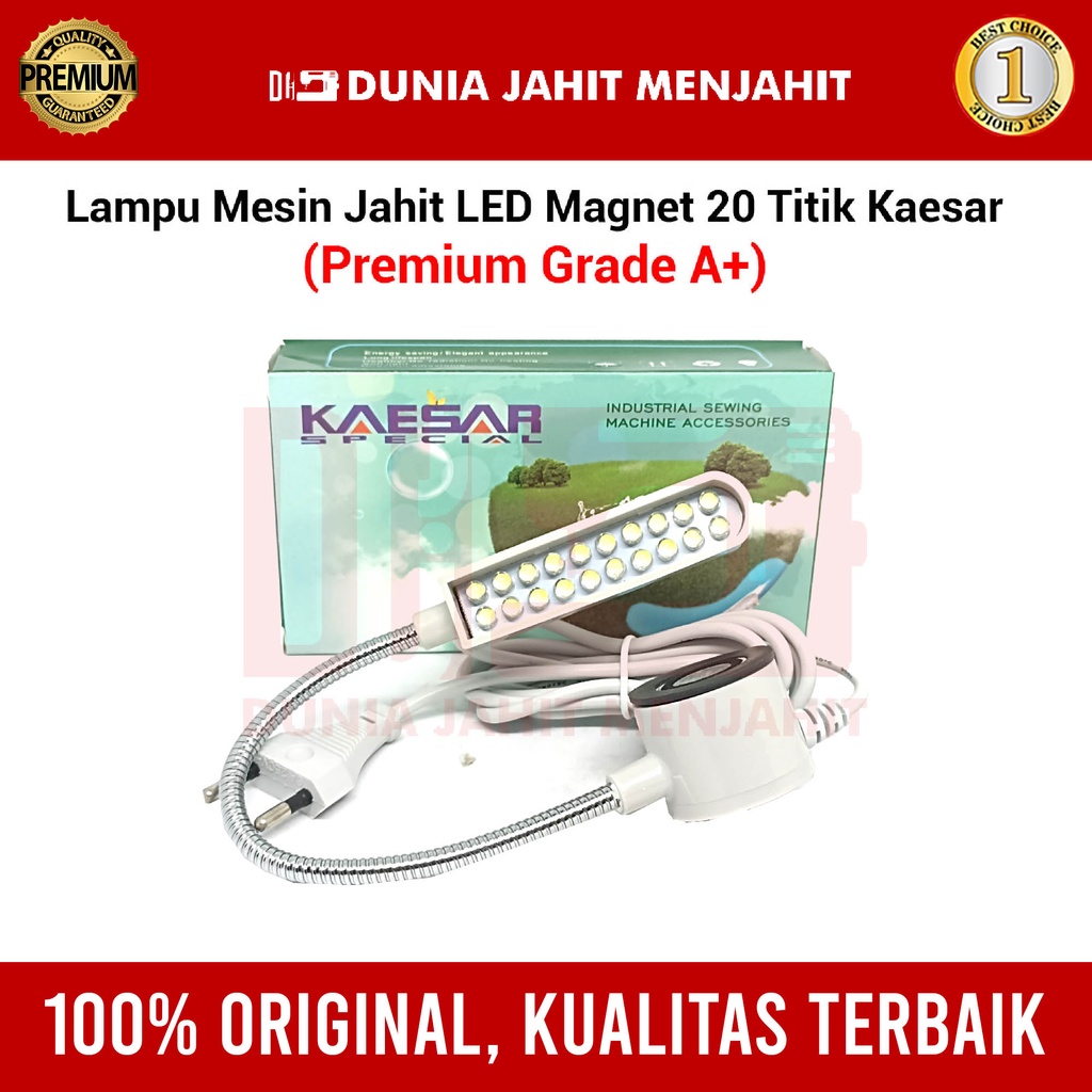 Jual Lampu Mesin Jahit LED Magnet 20 Titik Kaesar Jauh Lebih Terang ...