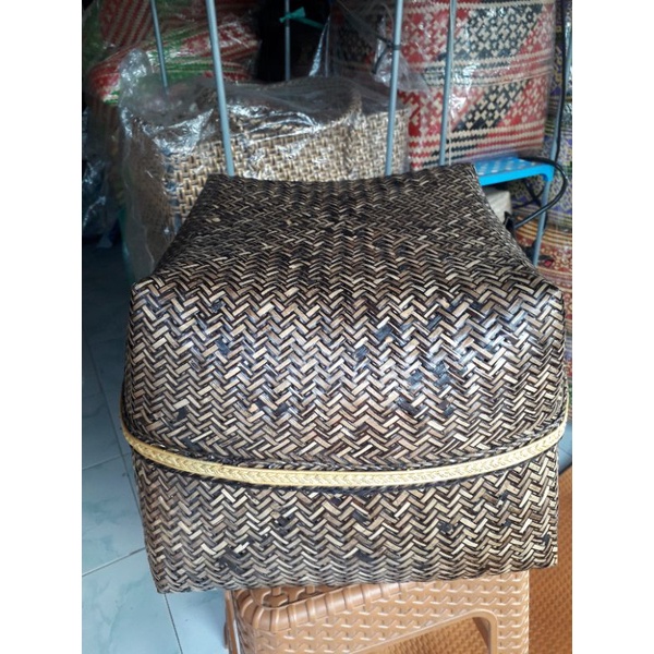 Jual sokasi keben kulit bambu list gold extra besar/31 cm/TIDAK COD ...