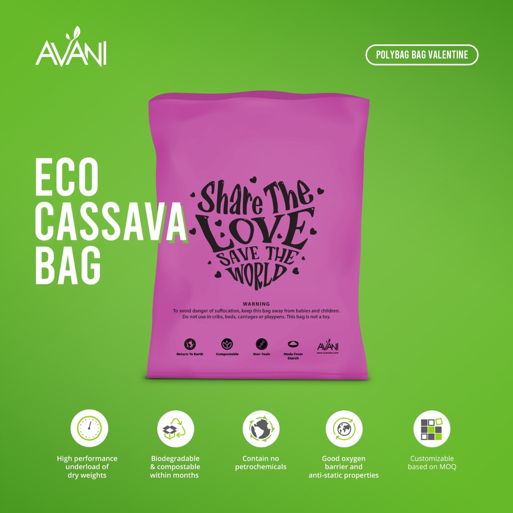 Jual Cassava Bag Limited Edition - Polymailer Ramah Lingkungan Medium ...