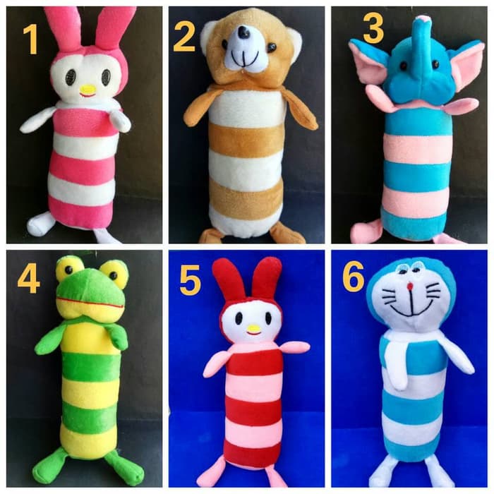 Jual Boneka Guling Mini Baby Kecil Imut Karakter Lucu Bear Doraemon ...