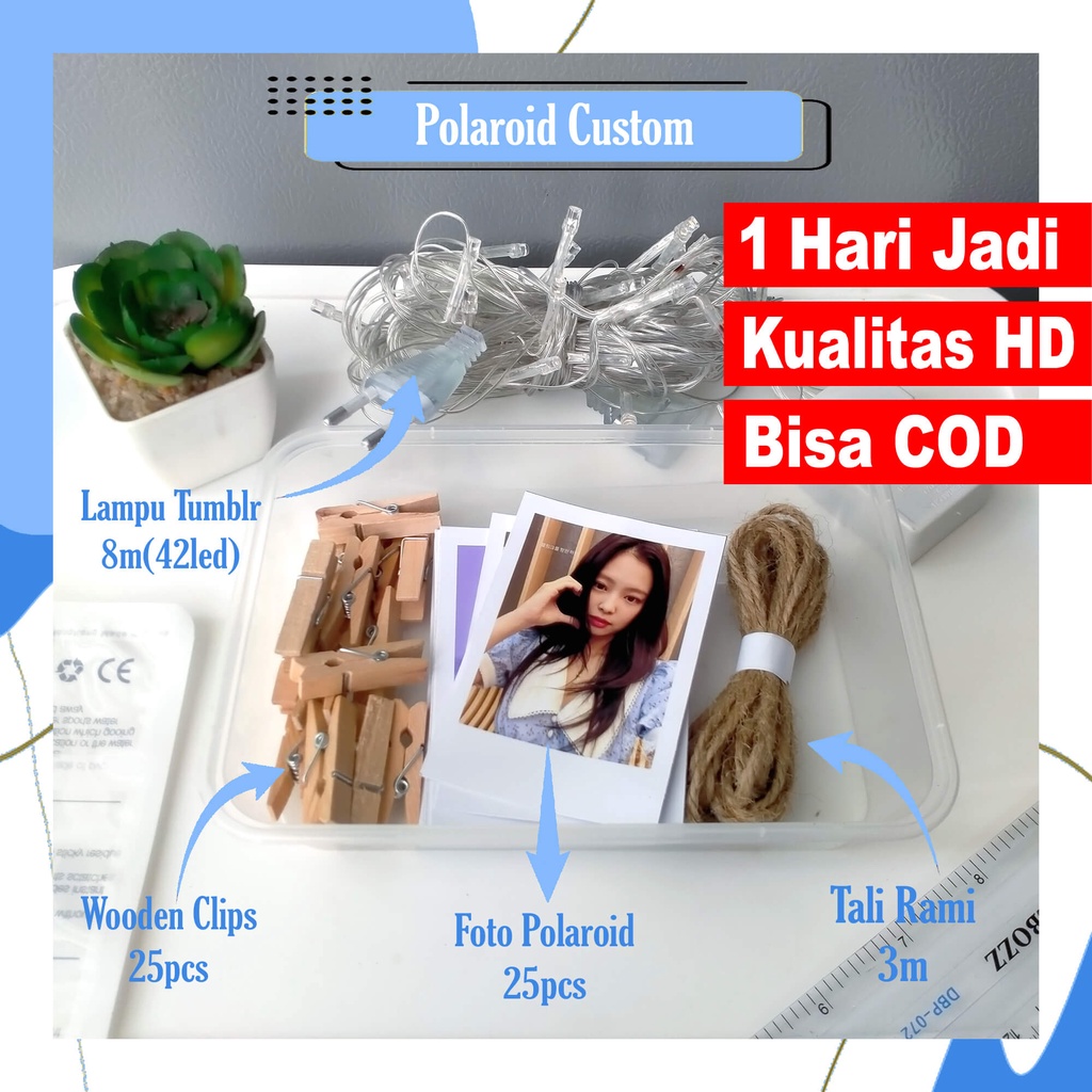 Jual Cetak Foto Polaroid Custom 2R / 25 50 100 Poto Palaroid | Shopee ...