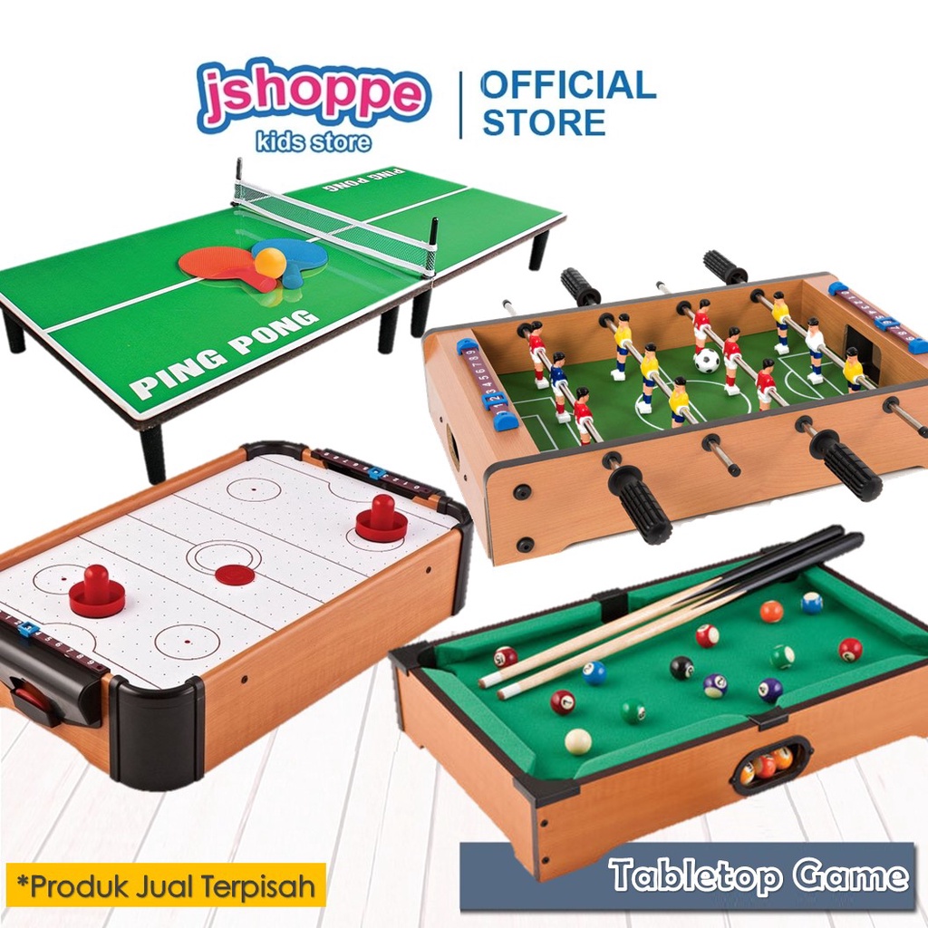 Jual JSHOPPE Mainan Meja Kayu Football Billiard Pingpong Air Hockey ...