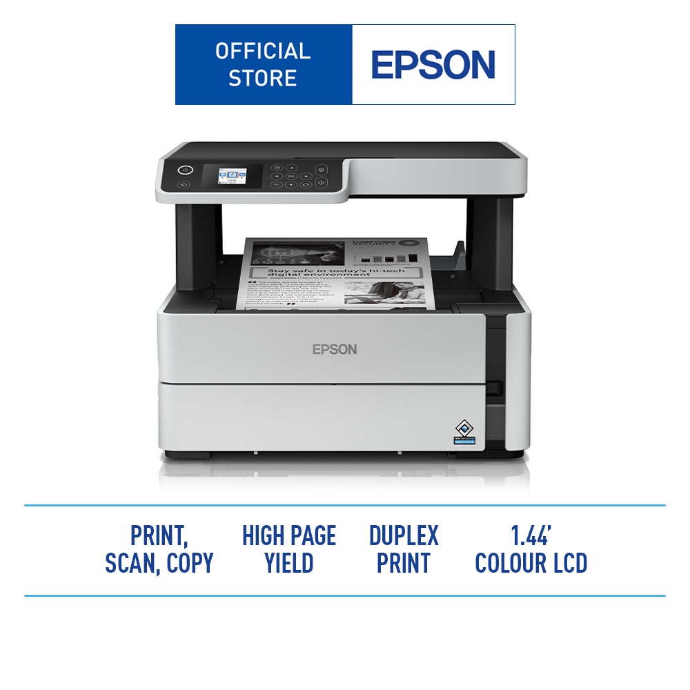 Jual Epson Printer Hitam Putih Monokrom M2140 Print Scan Copy Duplex ...
