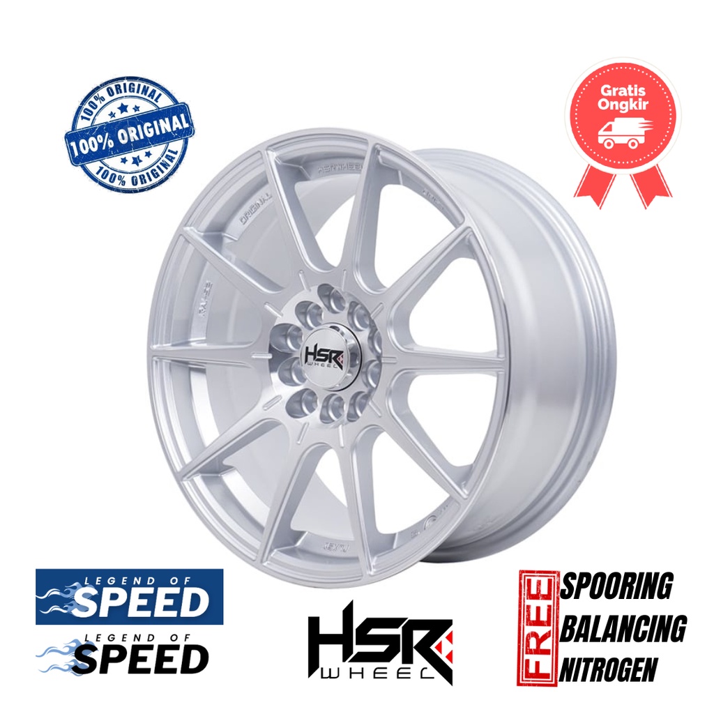 Jual Velg HSR Ring 17 Lubang 10x100-114,3 RAI - S2 | Shopee Indonesia