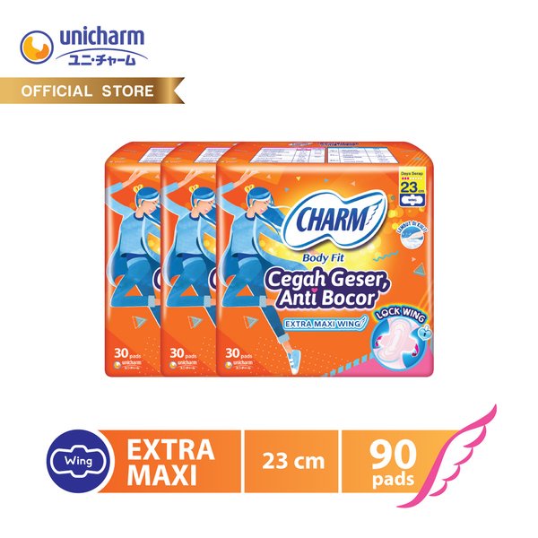 Jual CHARM / CHARM BODY FIT EXTRA MAXI WING (LOCK WING) | Shopee Indonesia