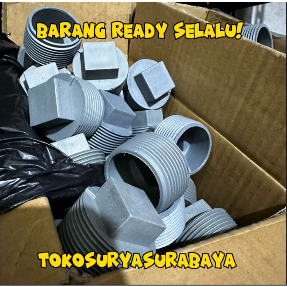 Jual PLUG 11/4" / PLUG 11/2" - PVC Dop 1-1/2 inch Dop 1-1/2" Plug 1,5 ...