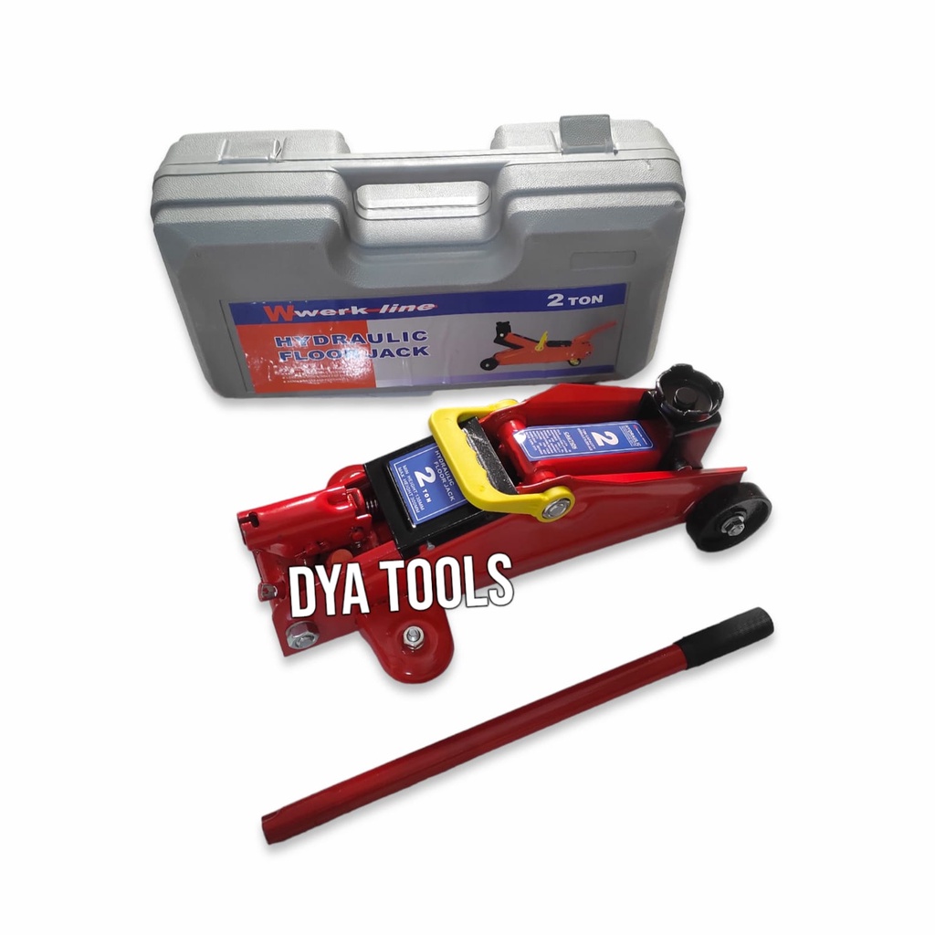 Jual DONGKRAK BUAYA 2 TON WERKLINE HYDRAULIC FLOOR JACK MOBIL 2T 2 T ...