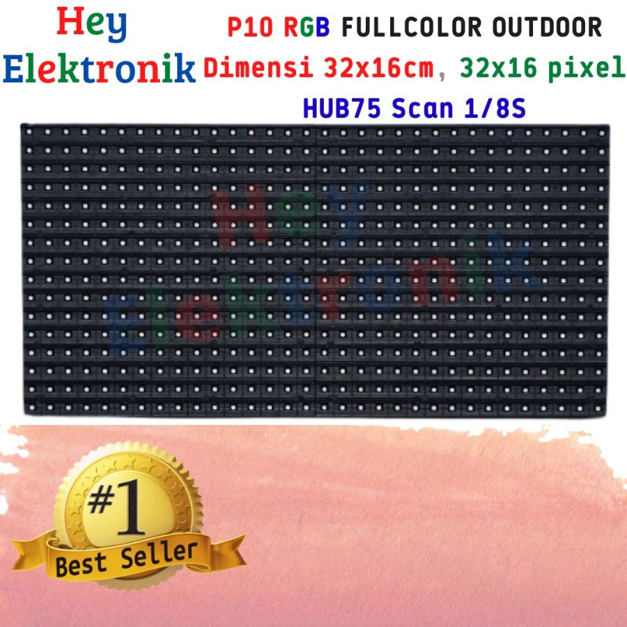 Jual Panel Modul LED P10 RGB Full outdoor Scan 1/8 FULL COLOR SMD (H ...