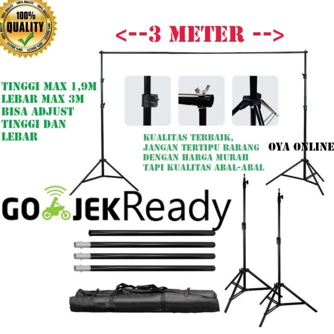 Jual BRACKET STAND 10FT UNTUK BACKDROP TIANG STAND BACKGROUND FOTO ...