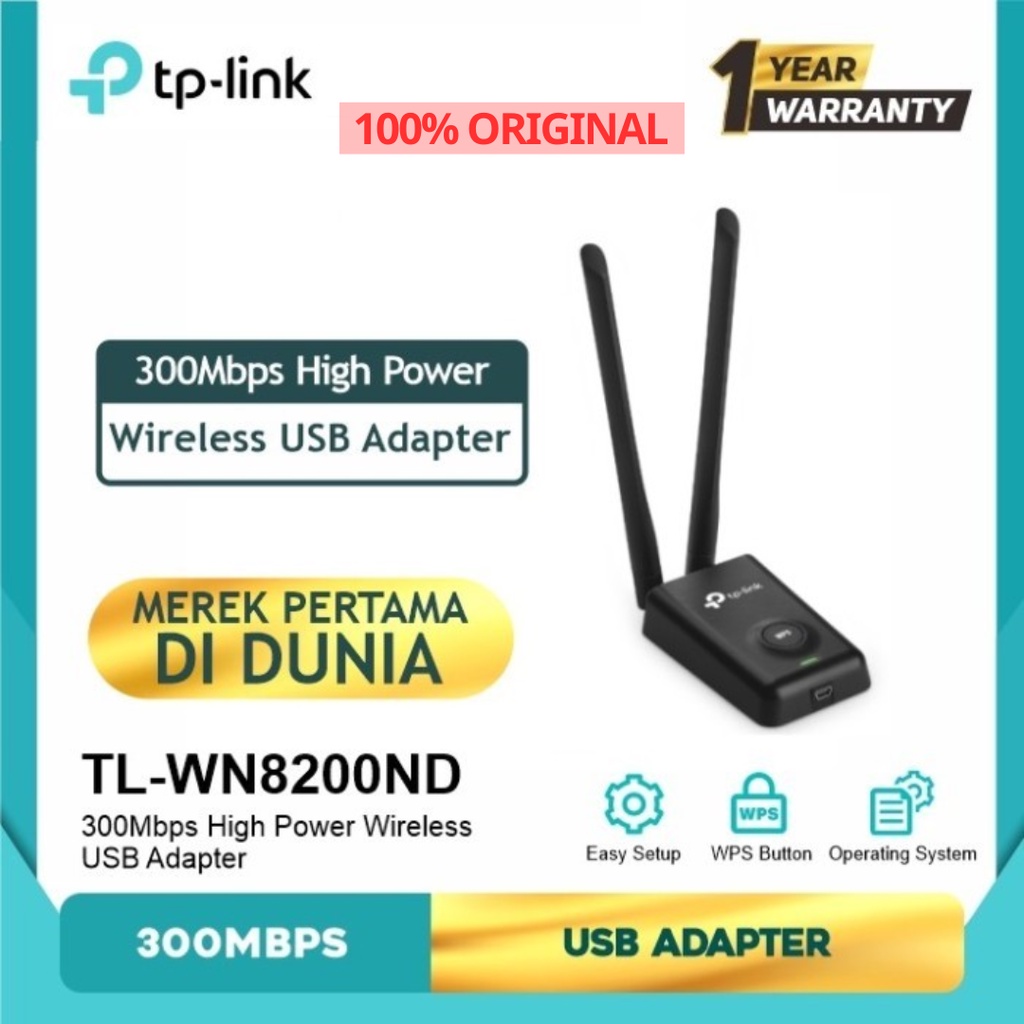 Jual Wifi Adapter TP Link WN8200 TL WN8200ND Wireless Adapter USB ...