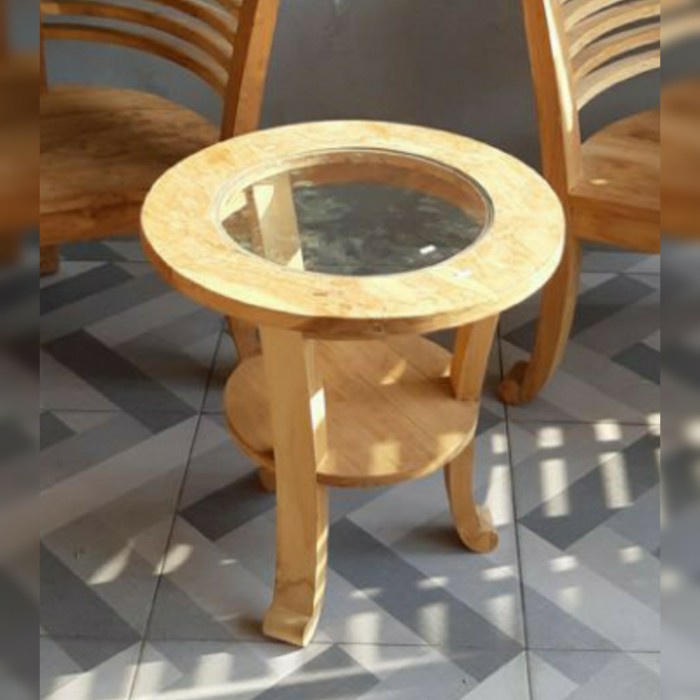 Jual PJ1 Meja Teras Cantik Minimalis Kayu Jati Harga Murah | Shopee ...