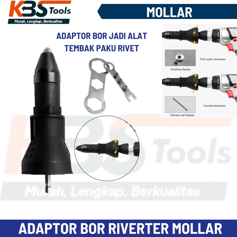 Jual Adaptor Mesin Bor jadi Tang Rivet Converter Tang Rifet Bor ...