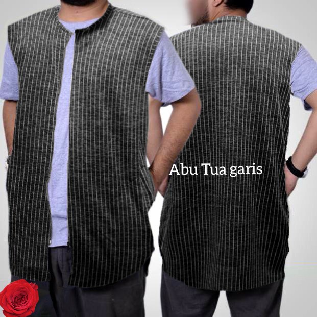 Jual Rompi Sholat Rompi Sholat Pria, Baju Muslim Pria - Abu Tua garis ...