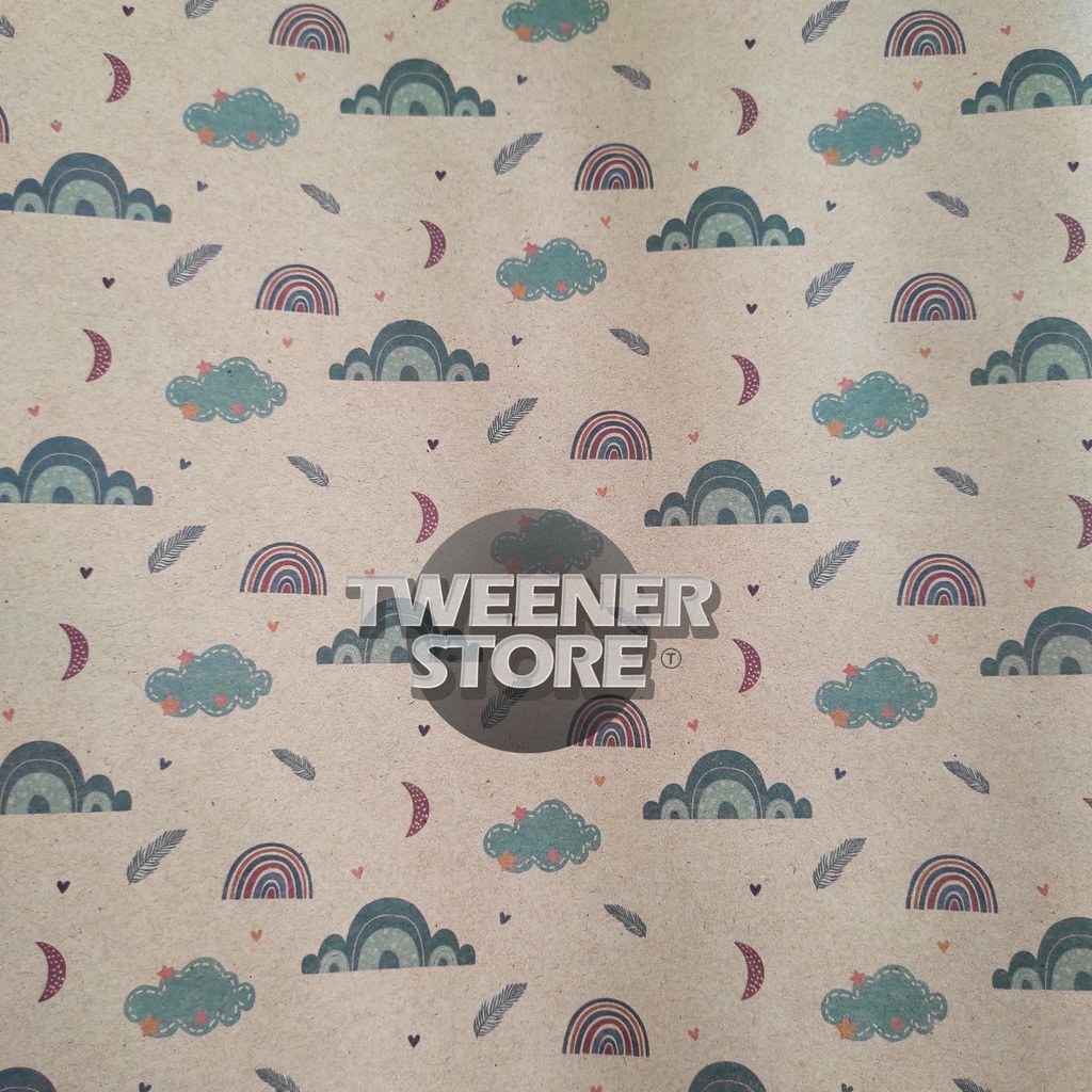 Jual [KERTAS KADO] INA Creative KERTAS KADO Kraft Craft 48x64cm 70gsm ...